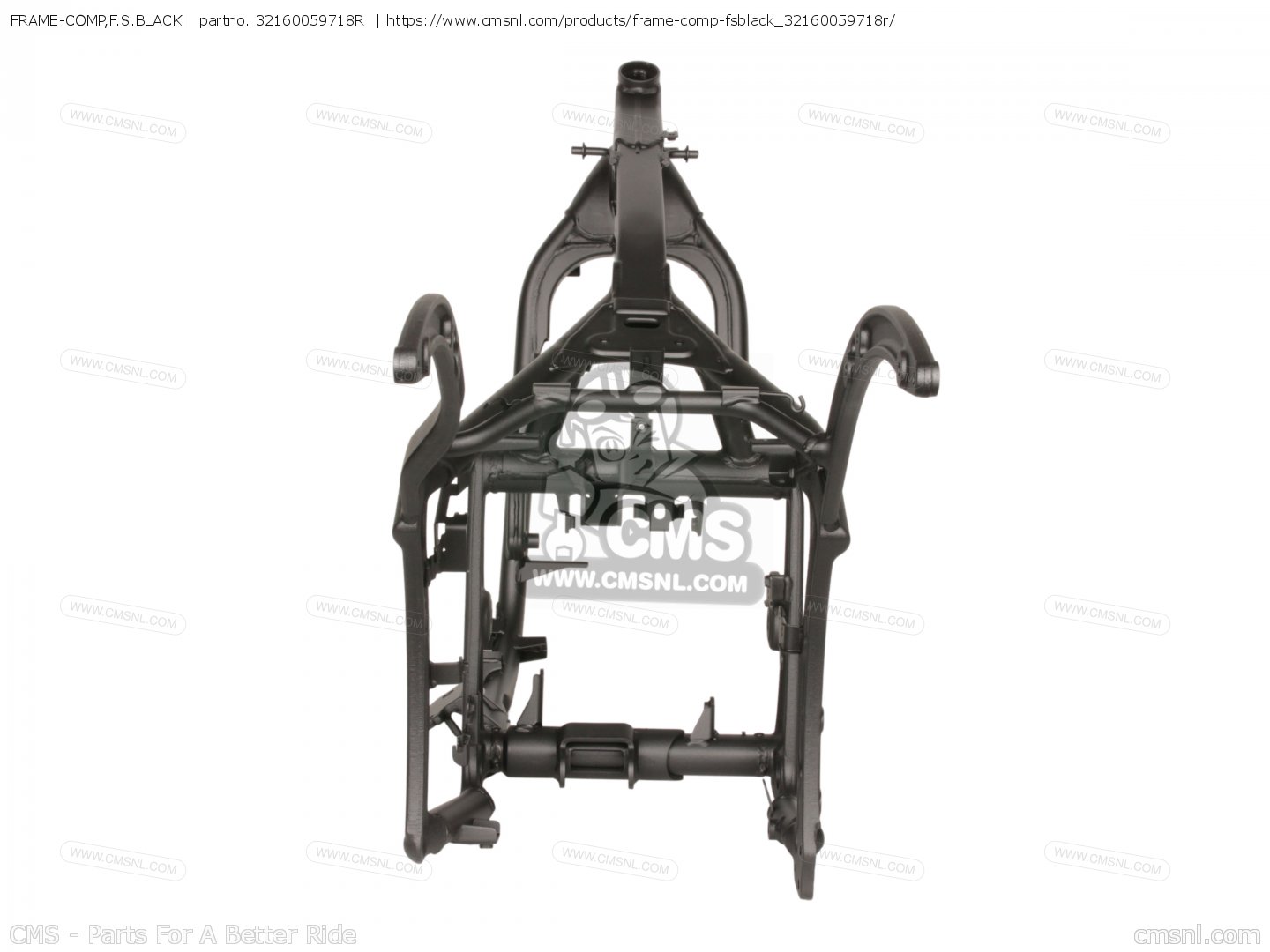 32160059718R: Frame-comp,f.s.black Kawasaki - buy the 32160-0597-18R at ...