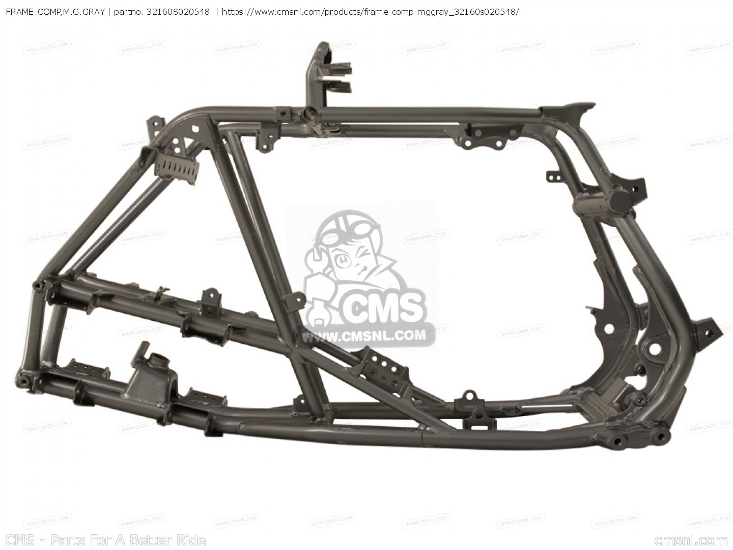 32160S020548: Frame-comp,m.g.gray Kawasaki - buy the 32160-S020-548 at ...