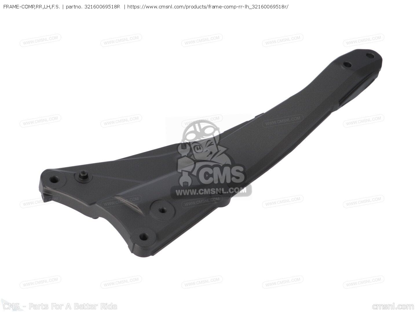 32160069518R: Frame-comp,rr,lh,f.s. Kawasaki - buy the 32160-0695-18R ...