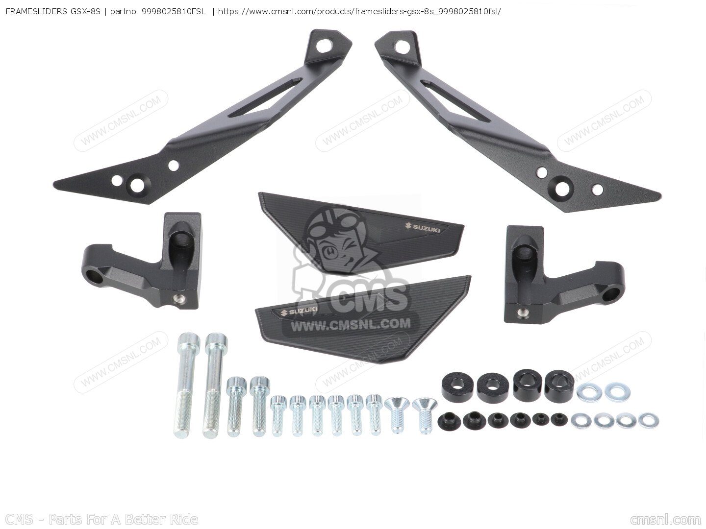 9998025810FSL: FRAMESLIDERS GSX-8S Suzuki - buy the 99980-25810-FSL at ...