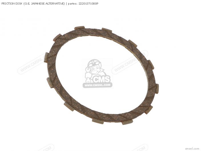 22201371000P: FRICTION DISK (O.E. JAPANESE ALTERNATIVE) Honda - buy the ...