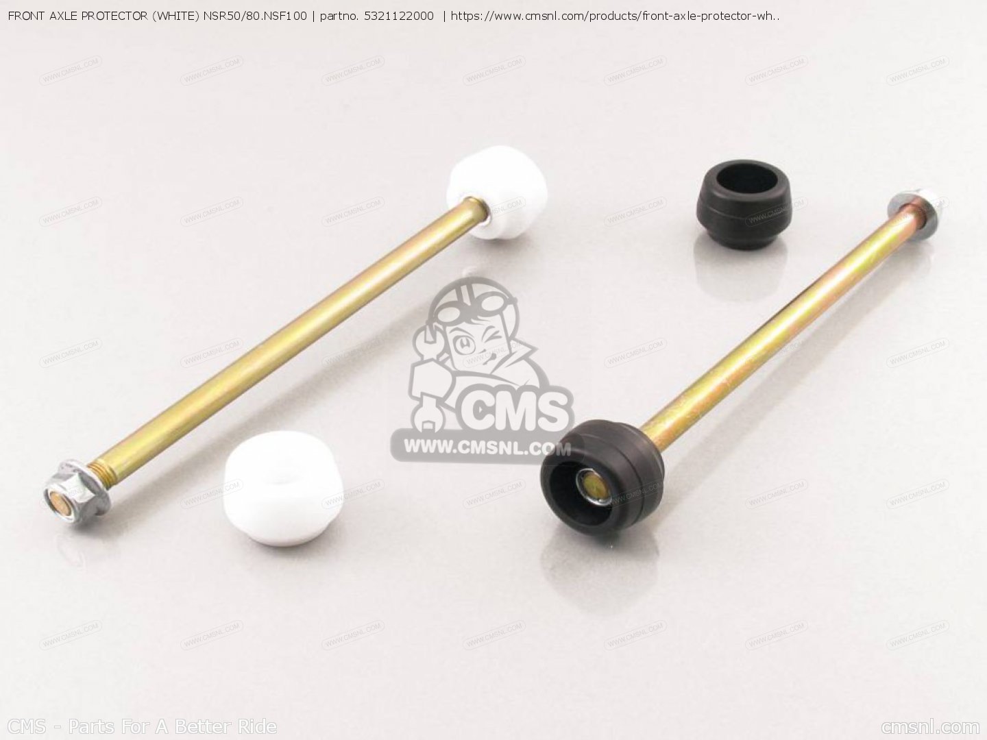 5321122000: Front Axle Protector (white) Nsr50/80.nsf100 Kitaco - buy ...