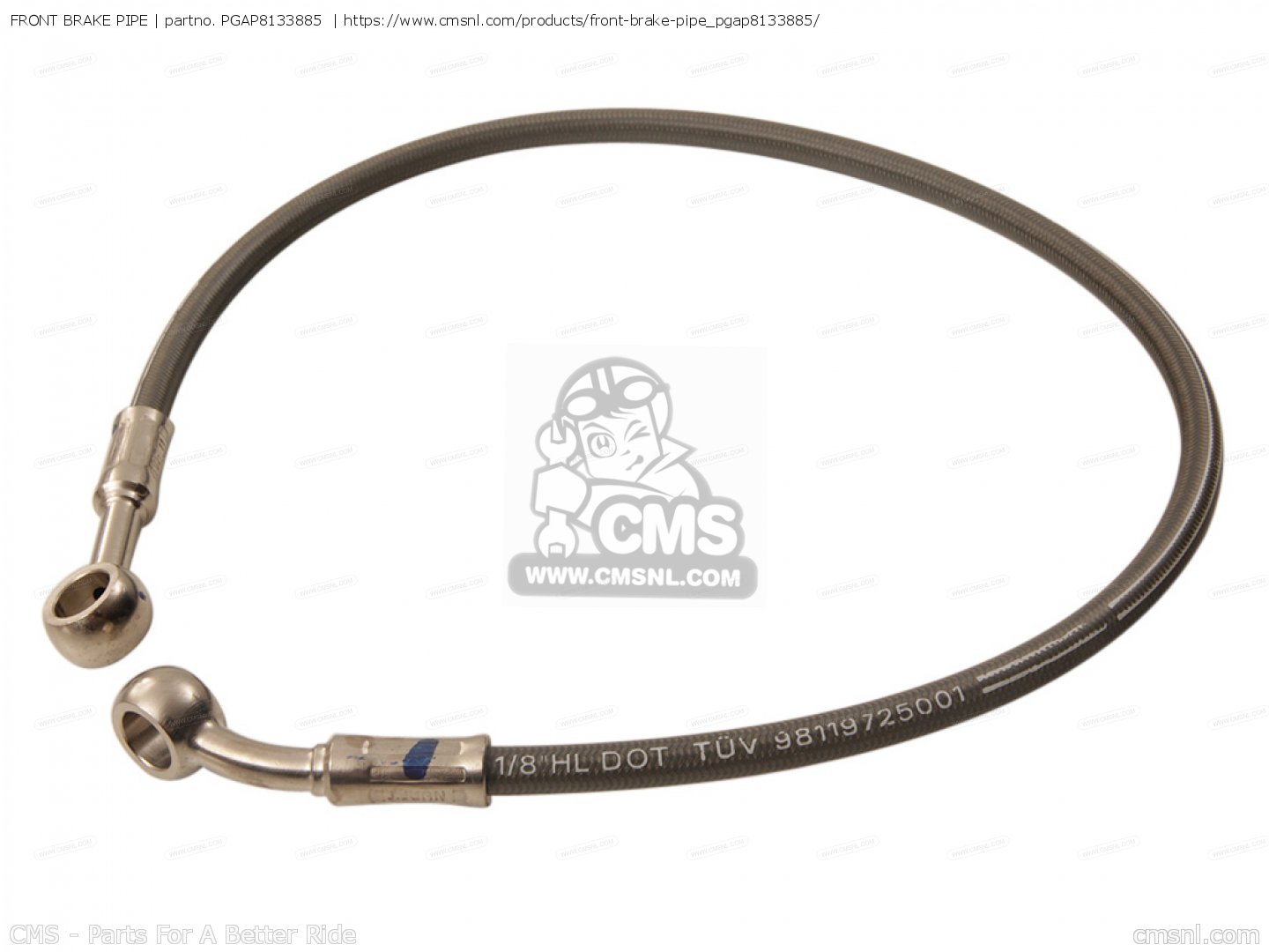 PGAP8133885: Front Brake Pipe Piaggio Group - buy the AP8133885 at CMSNL