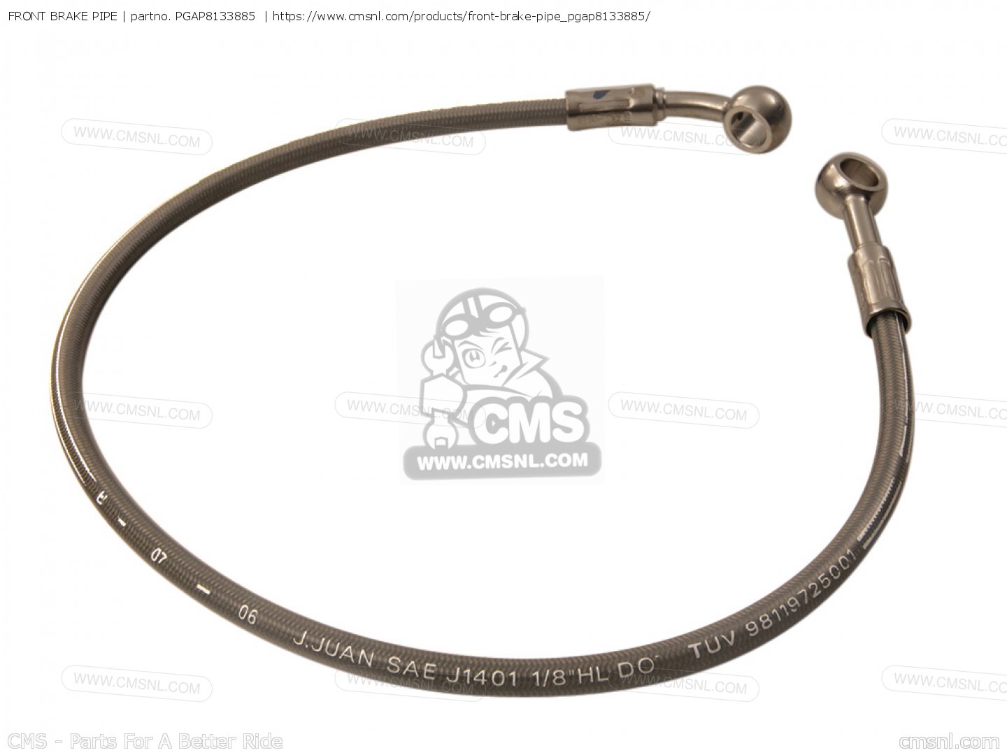 PGAP8133885: Front Brake Pipe Piaggio Group - buy the AP8133885 at CMSNL