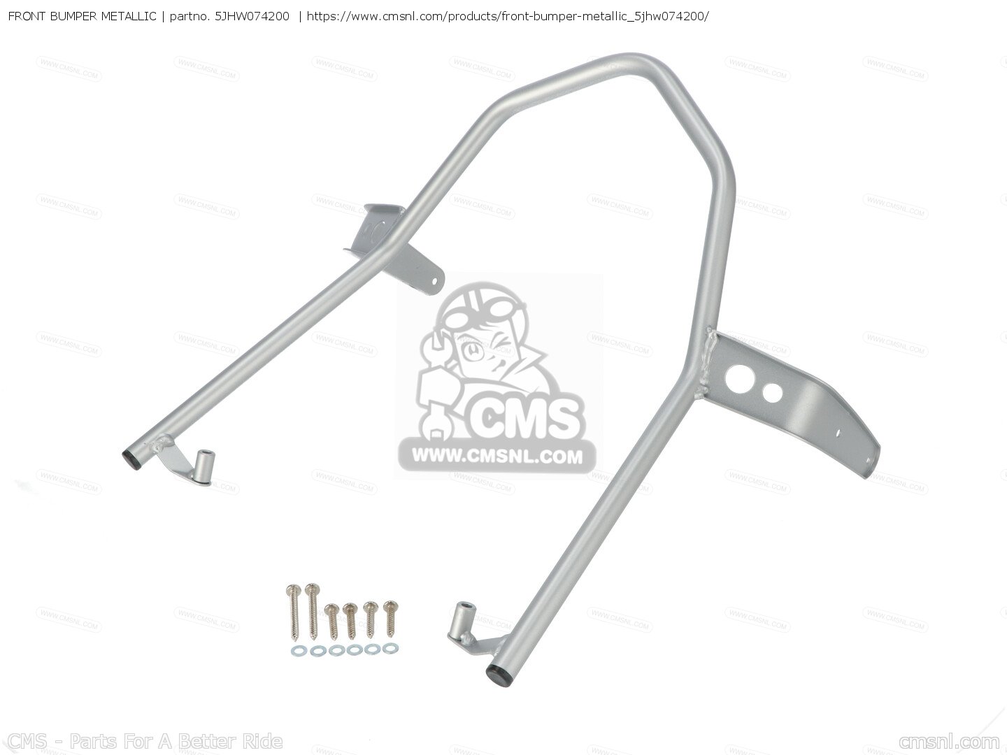 5JHW074200: FRONT BUMPER METALLIC Yamaha - buy the 5JH-W0742-00-00 at CMSNL