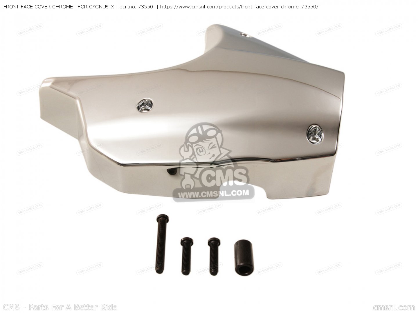 73550: Front Face Cover Chrome For Cygnus-x Daytona - buy the 73550 at ...