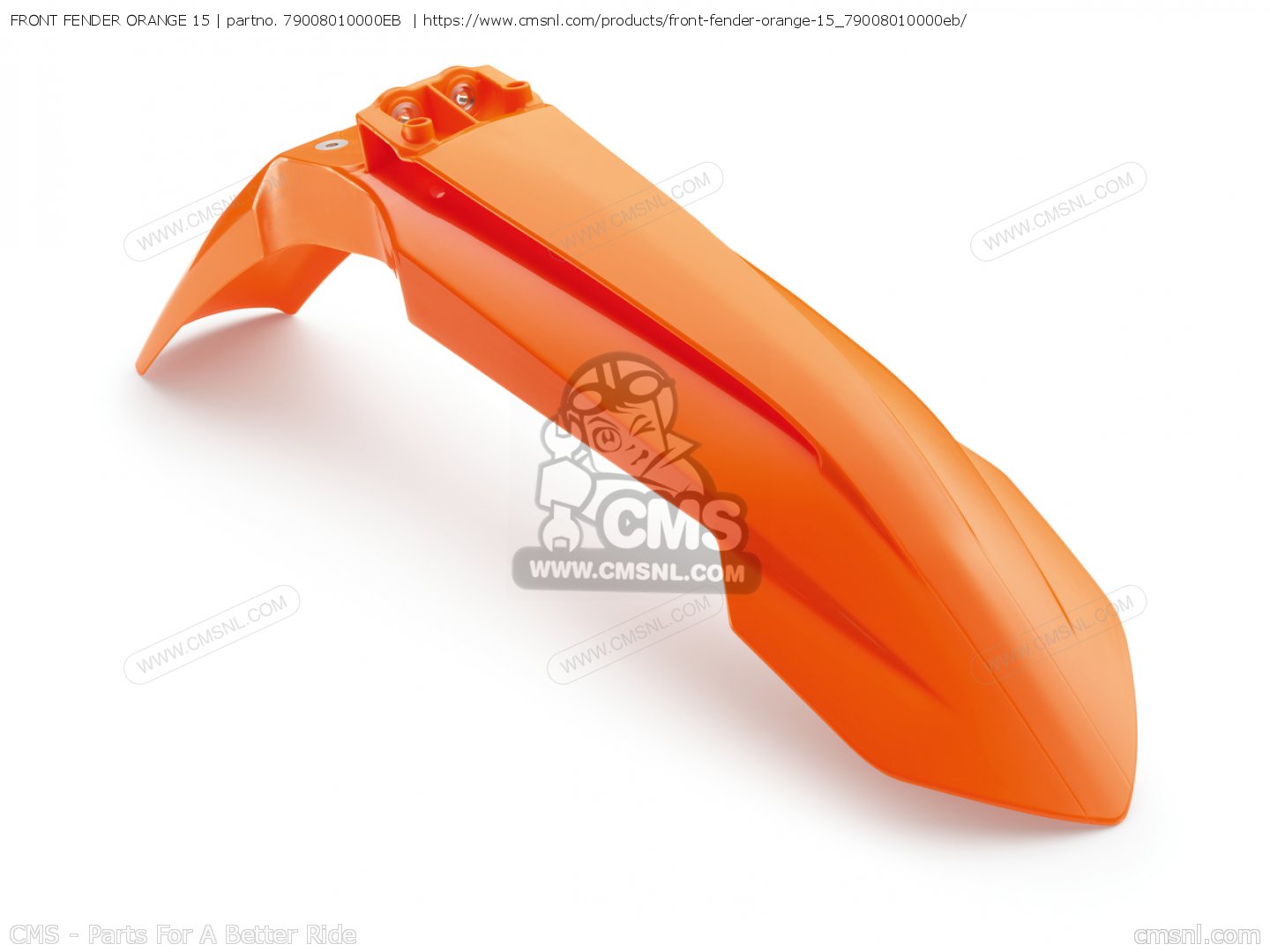 79008010000EB: FRONT FENDER ORANGE 15 KTM - buy the 79008010000EB at CMSNL