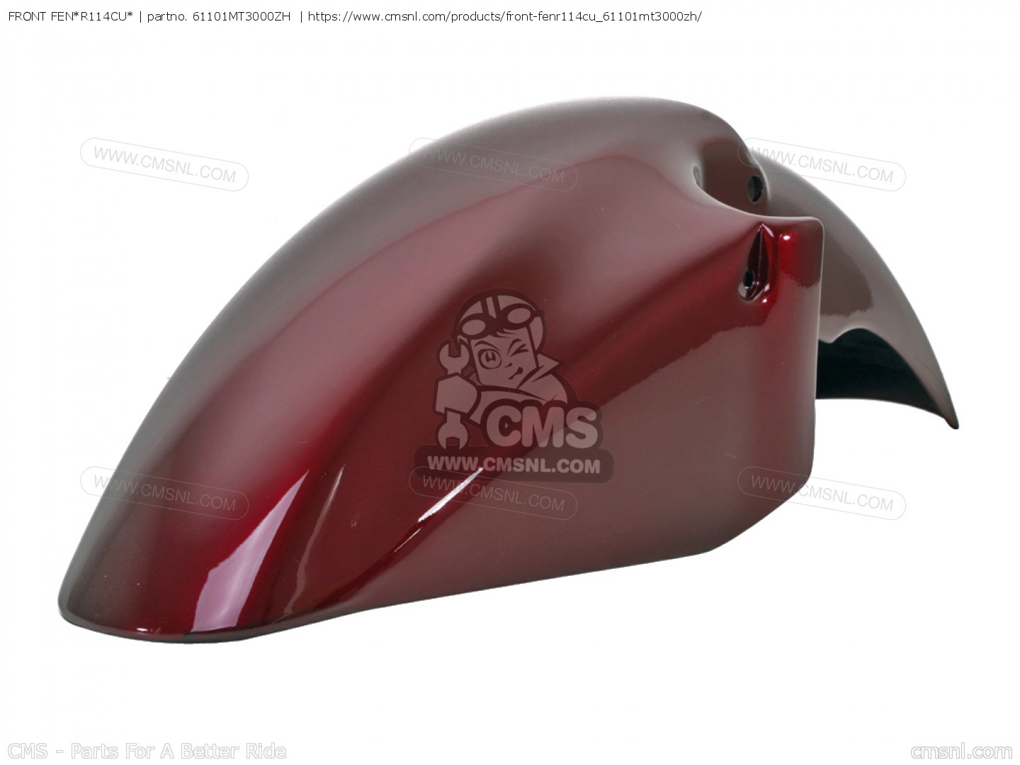 61101MT3000ZH: FRONT FEN*R114CU* Honda - buy the 61101-MT3-000ZH at CMSNL