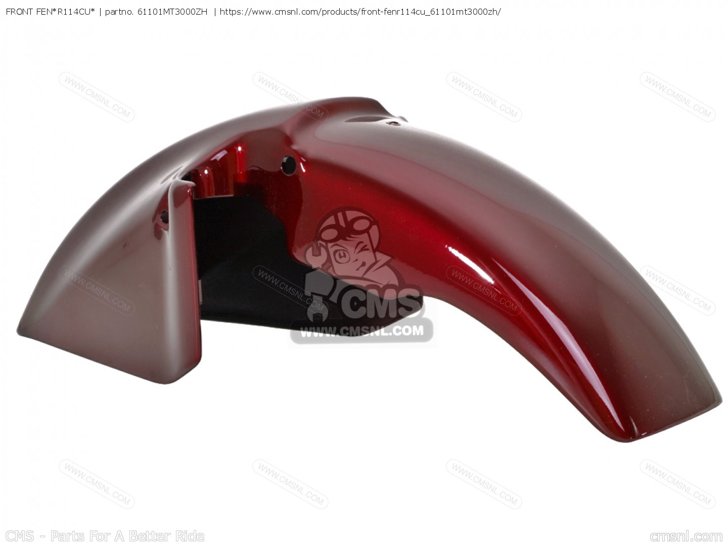 61101MT3000ZH: FRONT FEN*R114CU* Honda - buy the 61101-MT3-000ZH at CMSNL