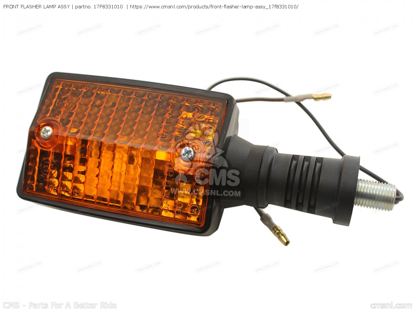 17F8331010: FRONT FLASHER LAMP ASSY Yamaha - buy the 17F-83310-10-00 at ...