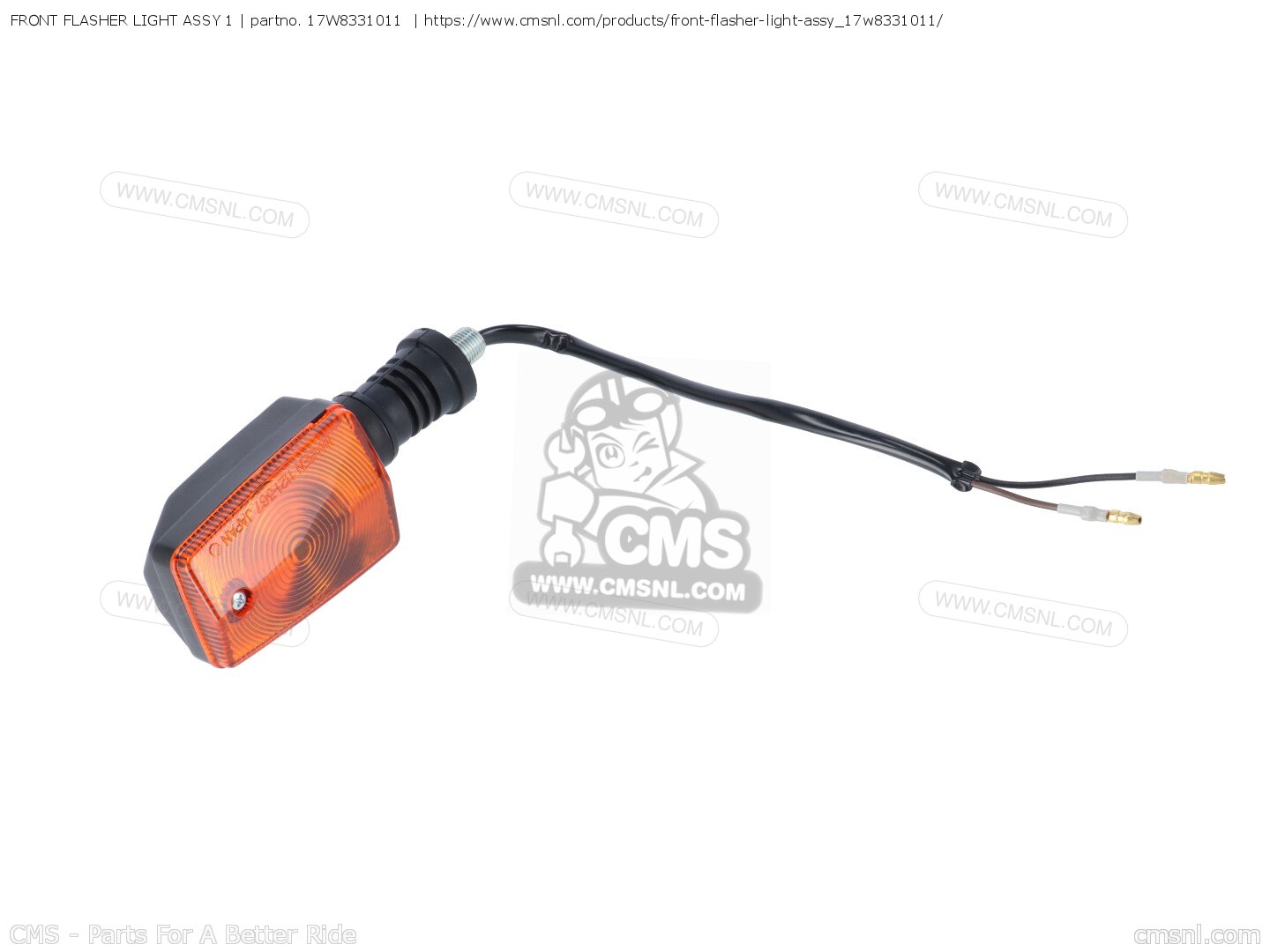 17W8331011: Front Flasher Light Assy 1 Yamaha - buy the 17W-83310-11-00 ...