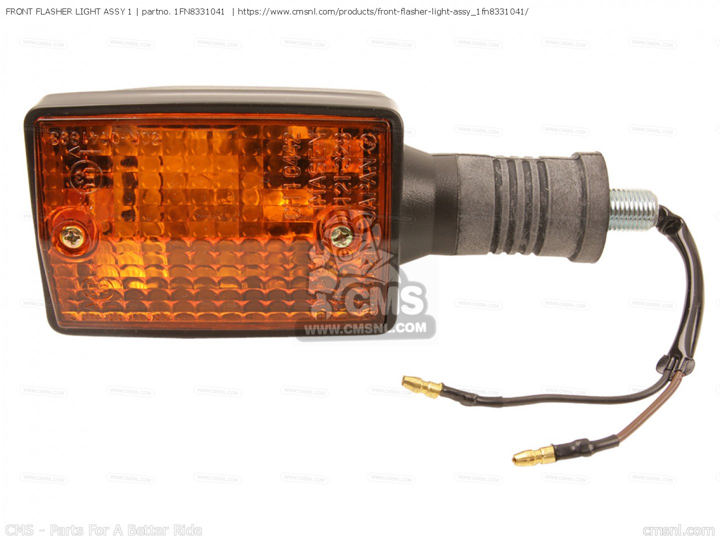 1FN8331041: FRONT FLASHER LIGHT ASSY 1 Yamaha - buy the 1FN-83310-41-00 at CMSNL