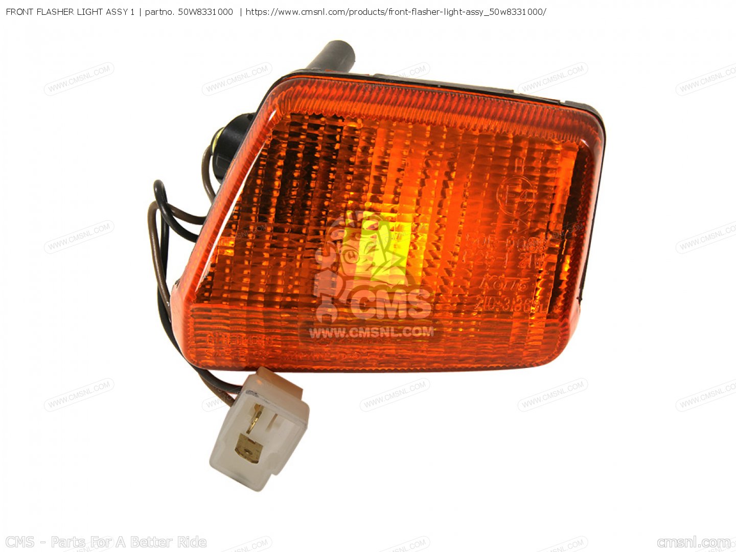 50W8331000: FRONT FLASHER LIGHT ASSY 1 Yamaha - buy the 50W-83310-00-00 ...