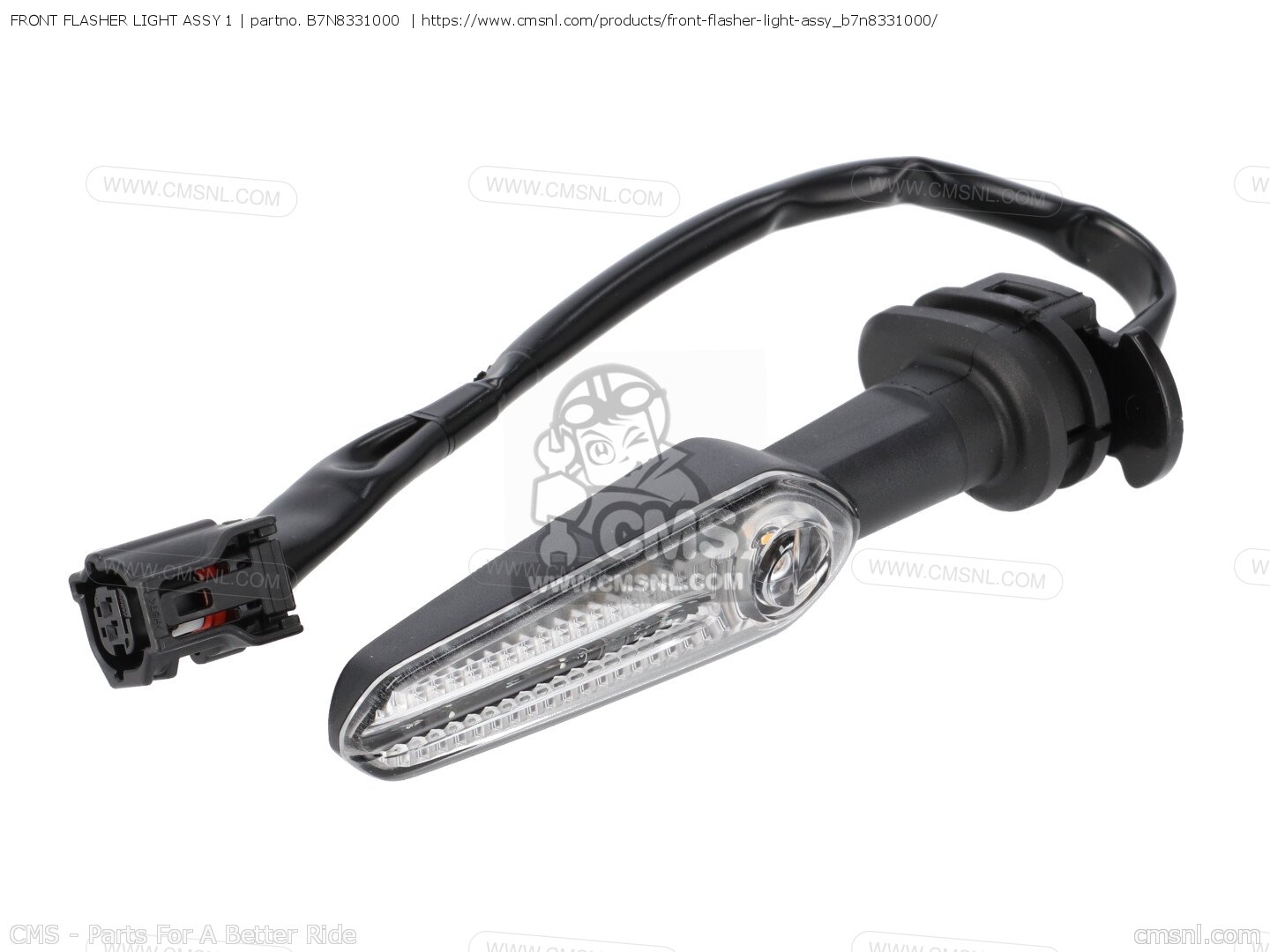 B7N8331000: Front Flasher Light Assy 1 Yamaha - buy the B7N-83310-00-00 ...
