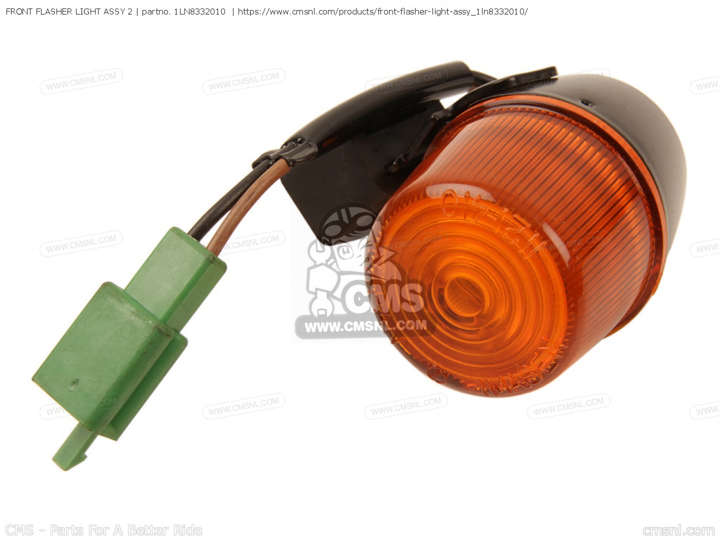 1LN8332010: FRONT FLASHER LIGHT ASSY 2 Yamaha - buy the 1LN-83320-10-00 ...