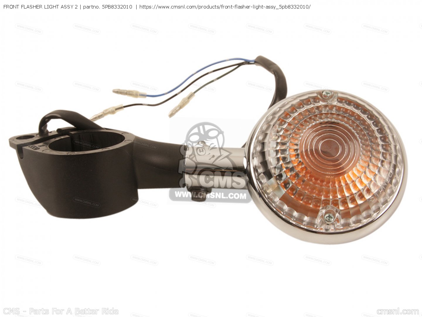 5PB8332010: FRONT FLASHER LIGHT ASSY 2 Yamaha - buy the 5PB-83320-10-00 ...