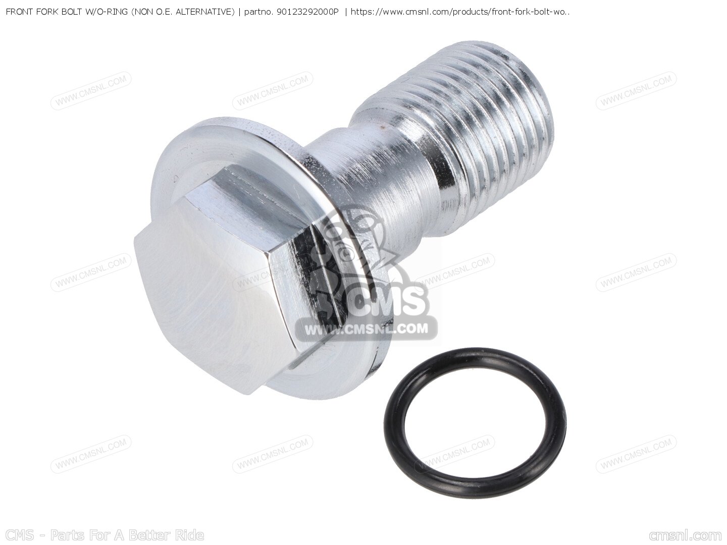 FRONT FORK BOLT W/O-RING (NON O.E. ALTERNATIVE) for Honda - order at CMSNL