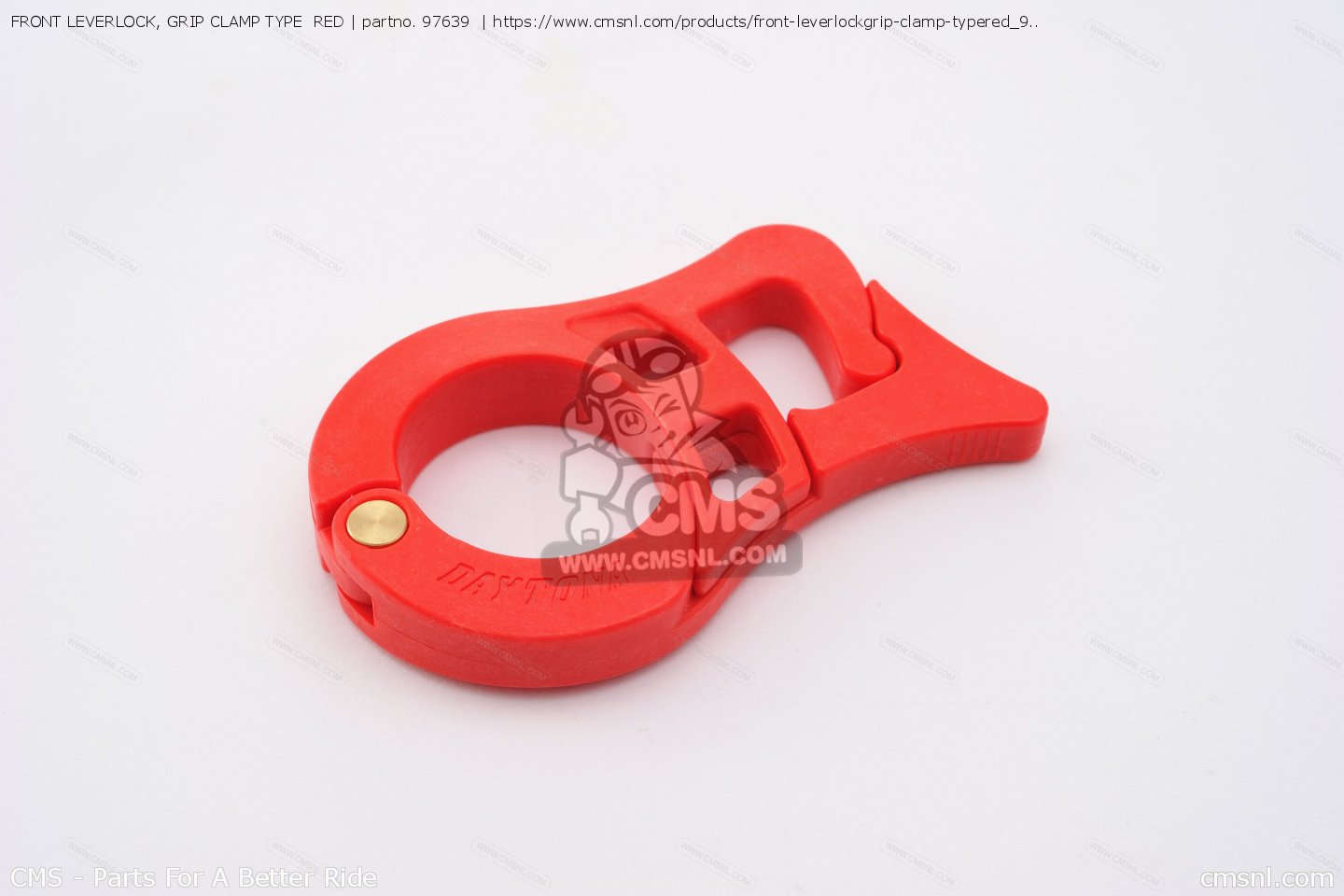97639: Front Leverlock, Grip Clamp Type Red Daytona - buy the 97639 at ...