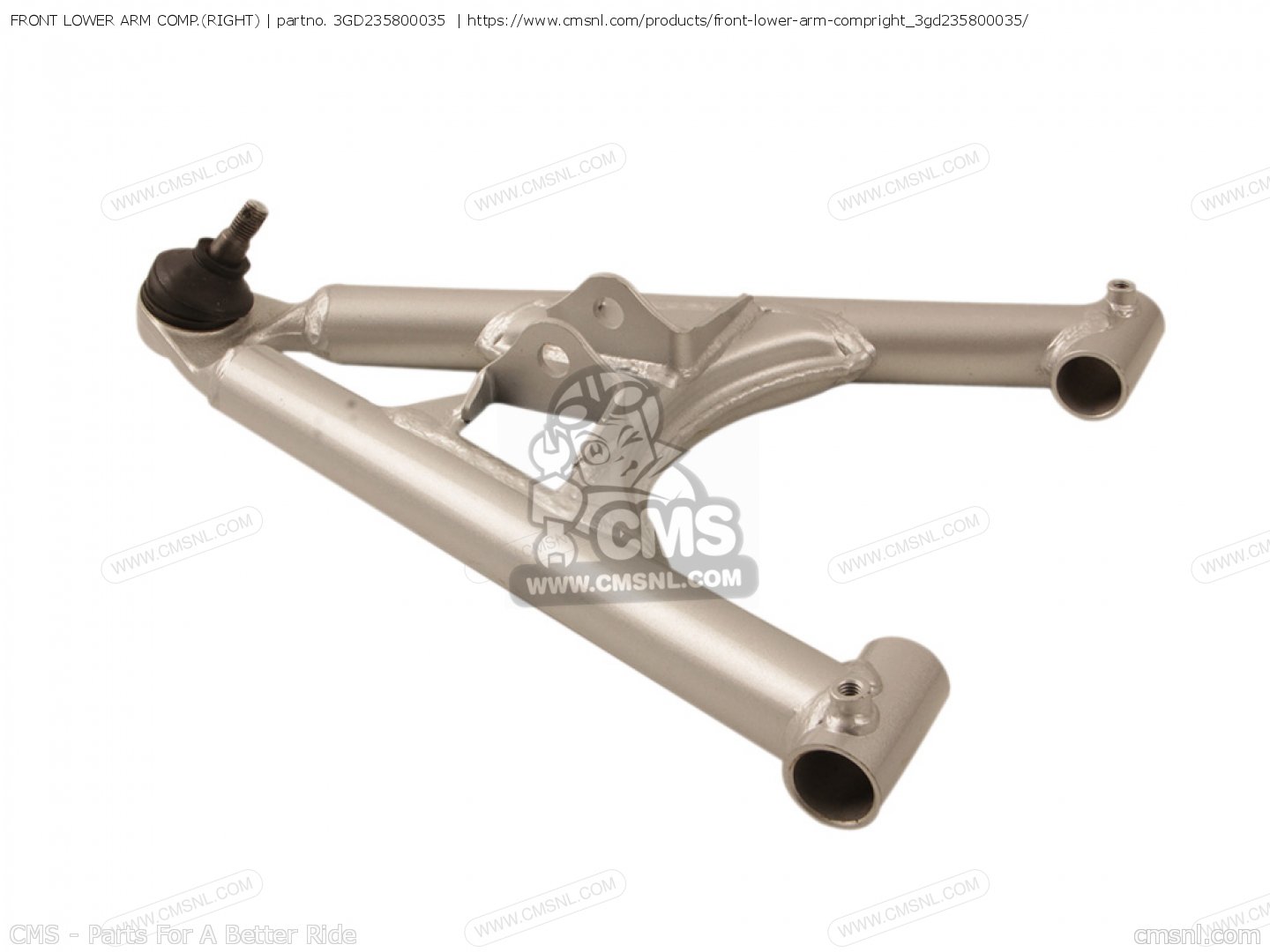 3GD235800035: FRONT LOWER ARM COMP.(RIGHT) Yamaha - buy the 3GD-23580 ...