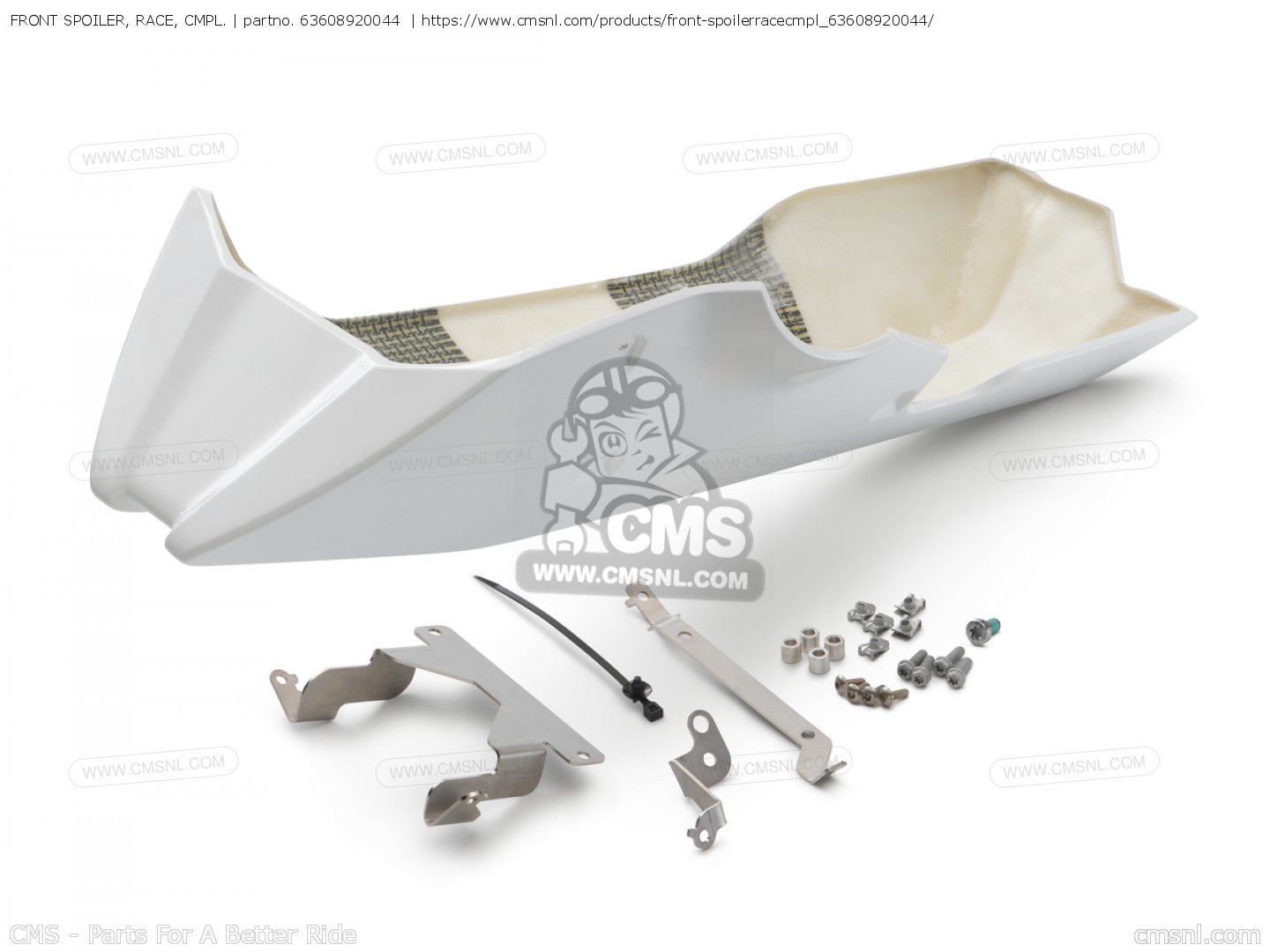 63608920044: FRONT SPOILER, RACE, CMPL. KTM - buy the 63608920044 at CMSNL