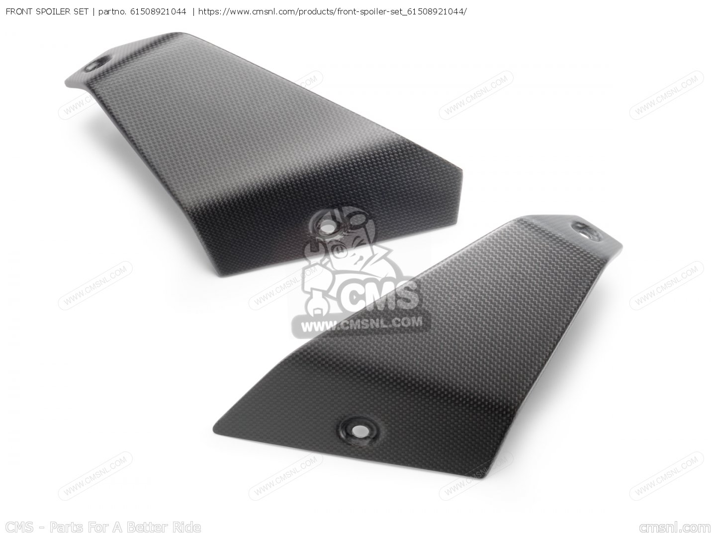 61508921044: FRONT SPOILER SET 1290 SD GT KTM - buy the 61508921044 at ...