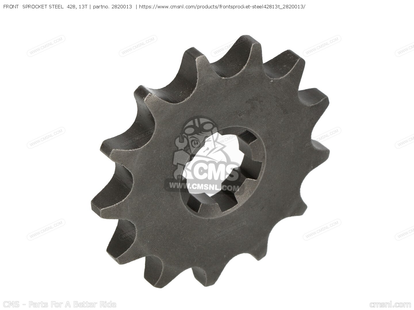 FRONT SPROCKET STEEL 428, 13T for AFAM - order at CMSNL