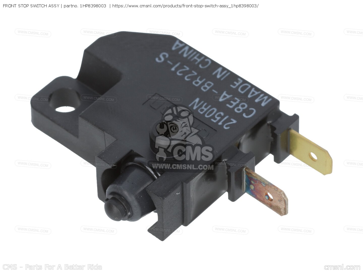1HP8398003: FRONT STOP SWITCH ASSY Yamaha - buy the 1HP-83980-03-00 at ...