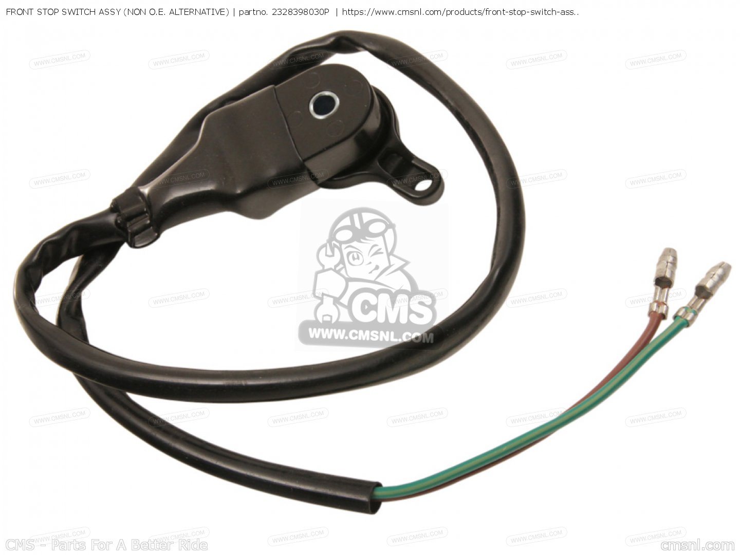 2328398030P: Front Stop Switch Assy Yamaha - buy the 232-83980-30P at CMSNL