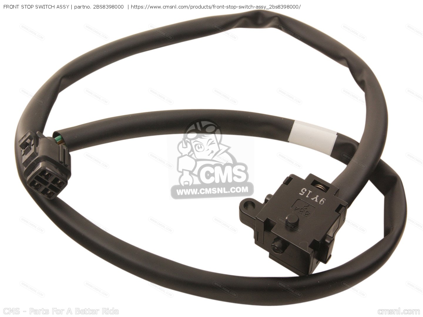2BS8398000: FRONT STOP SWITCH ASSY Yamaha - buy the 2BS-83980-00-00 at ...