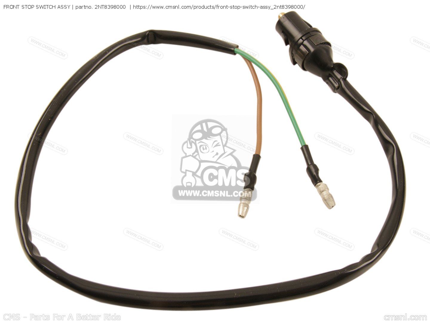 2NT8398000: FRONT STOP SWITCH ASSY Yamaha - buy the 2NT-83980-00-00 at ...