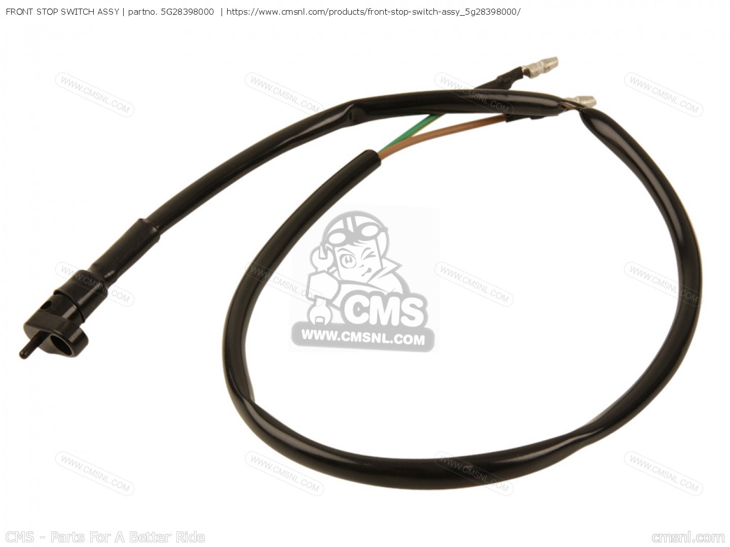 5G28398000: FRONT STOP SWITCH ASSY Yamaha - buy the 5G2-83980-00-00 at ...