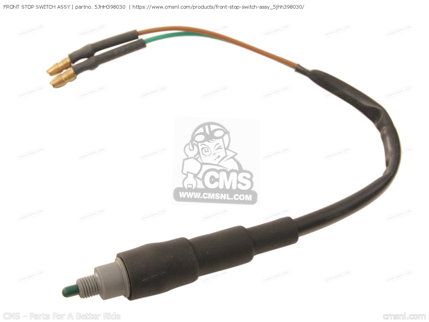 5JHH398030: FRONT STOP SWITCH ASSY Yamaha - buy the 5JH-H3980-30-00 at ...