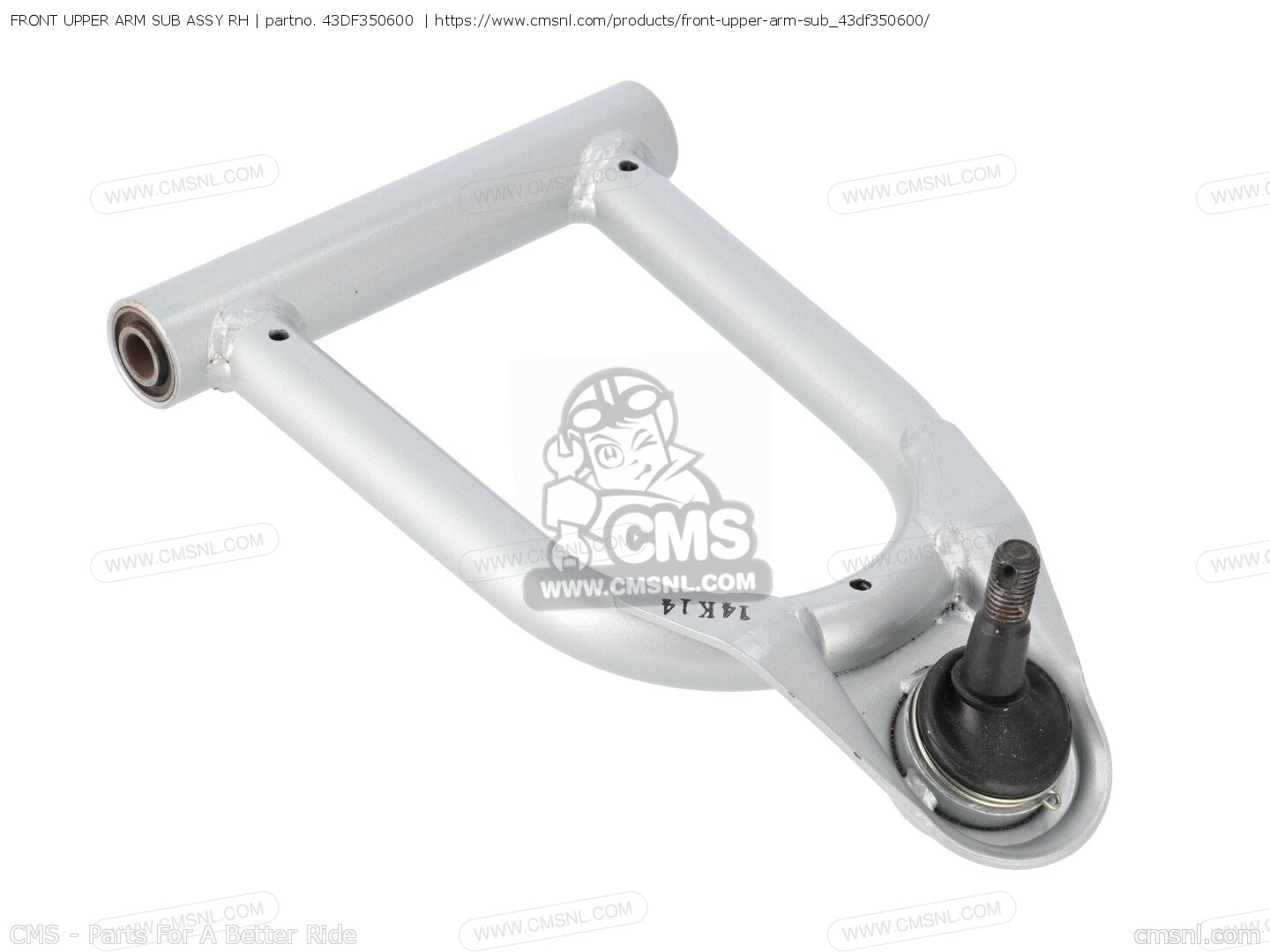 43DF350600: Front Upper Arm Sub Assy Rh Yamaha - buy the 43D-F3506-00 ...