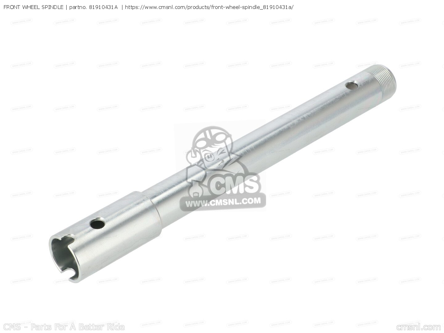 81910431A: FRONT WHEEL SPINDLE Ducati - buy the 81910431A at CMSNL