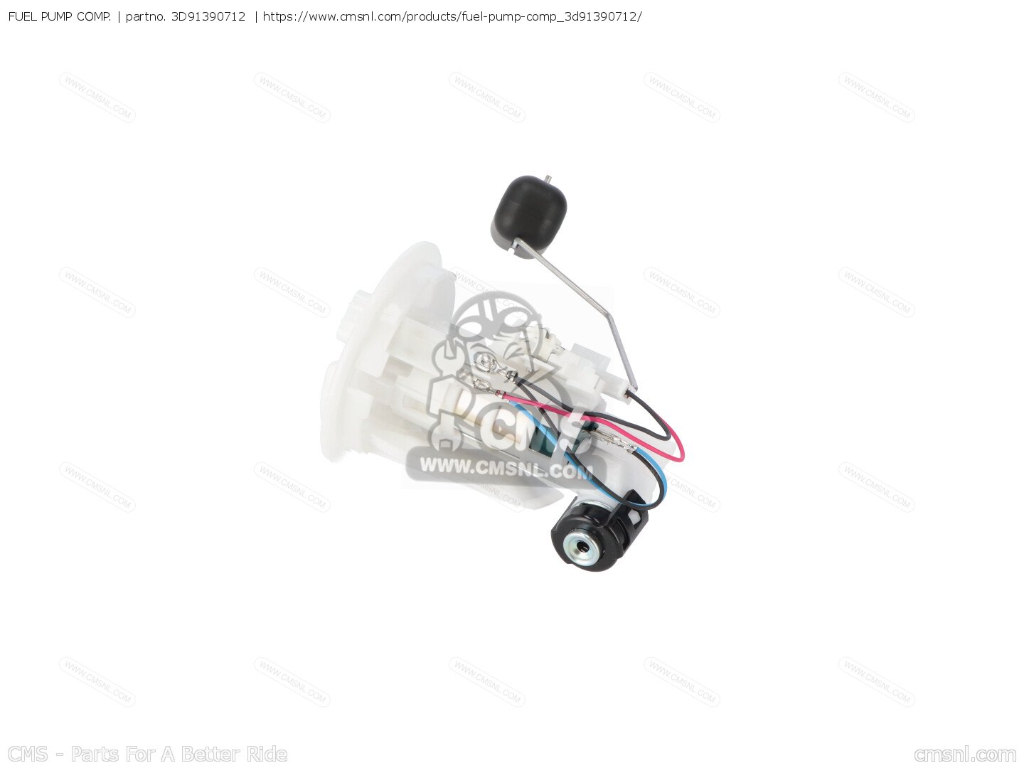 3D9-13907-12-00 Fuel Pump Comp., 3D91390712 Yamaha