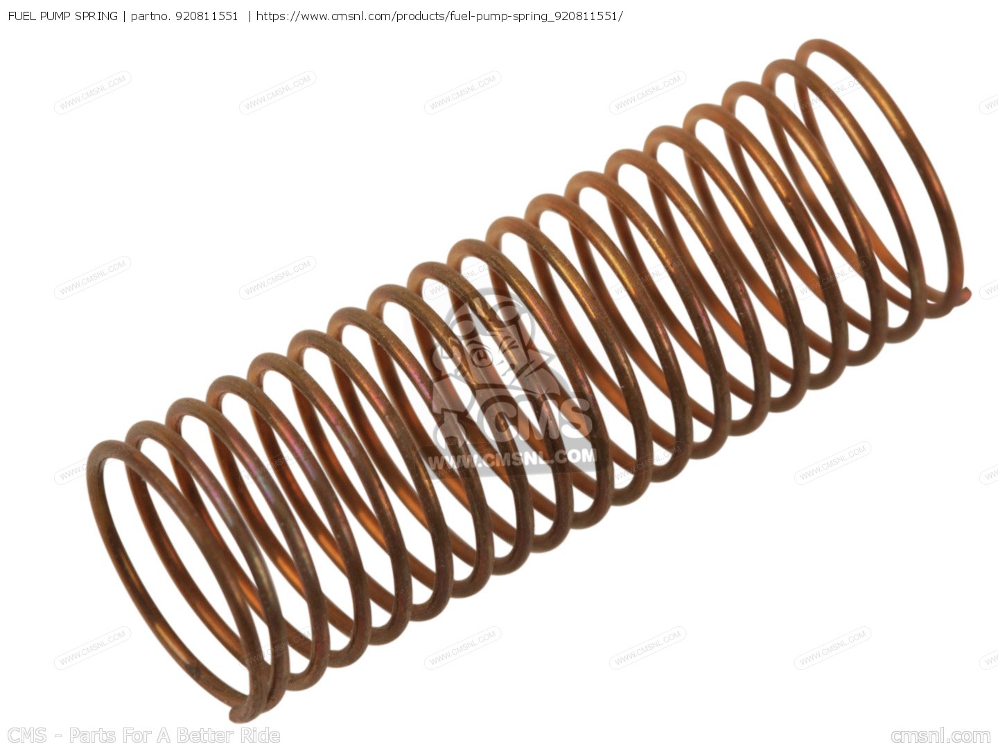 920811551: FUEL PUMP SPRING Kawasaki - buy the 92081-1551 at CMSNL