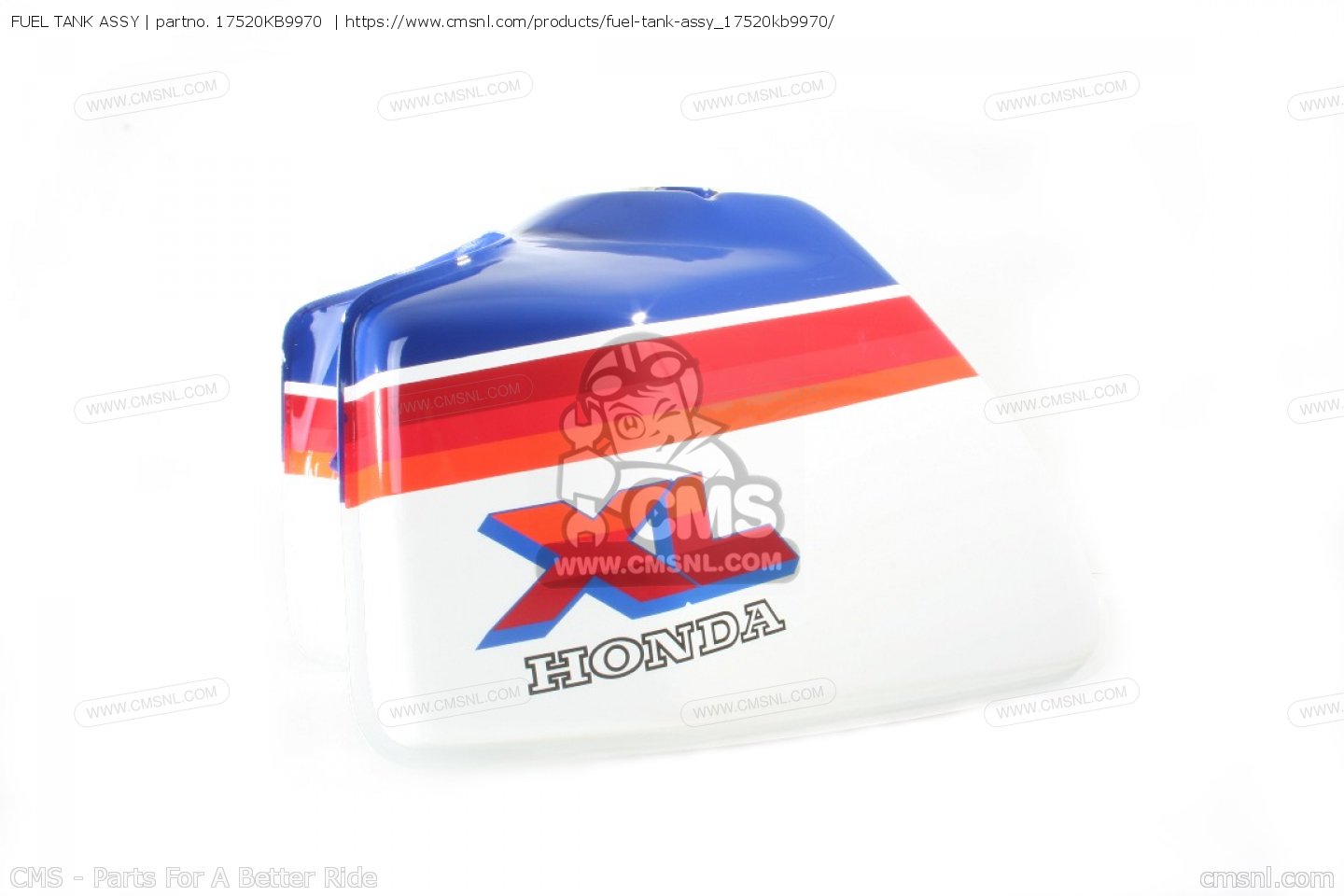 17520KB9970: Fuel Tank Assy Honda - buy the 17520-KB9-970 at CMSNL