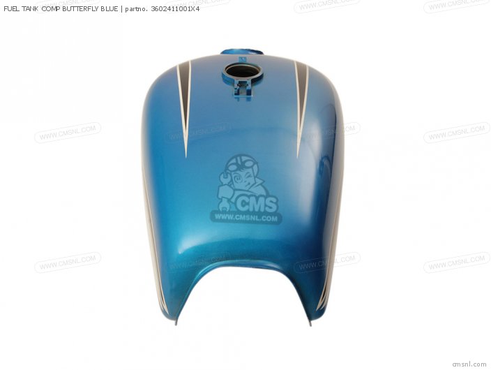 3602411001X4: FUEL TANK COMP BUTTERFLY BLUE Yamaha - buy the 360-24110 ...