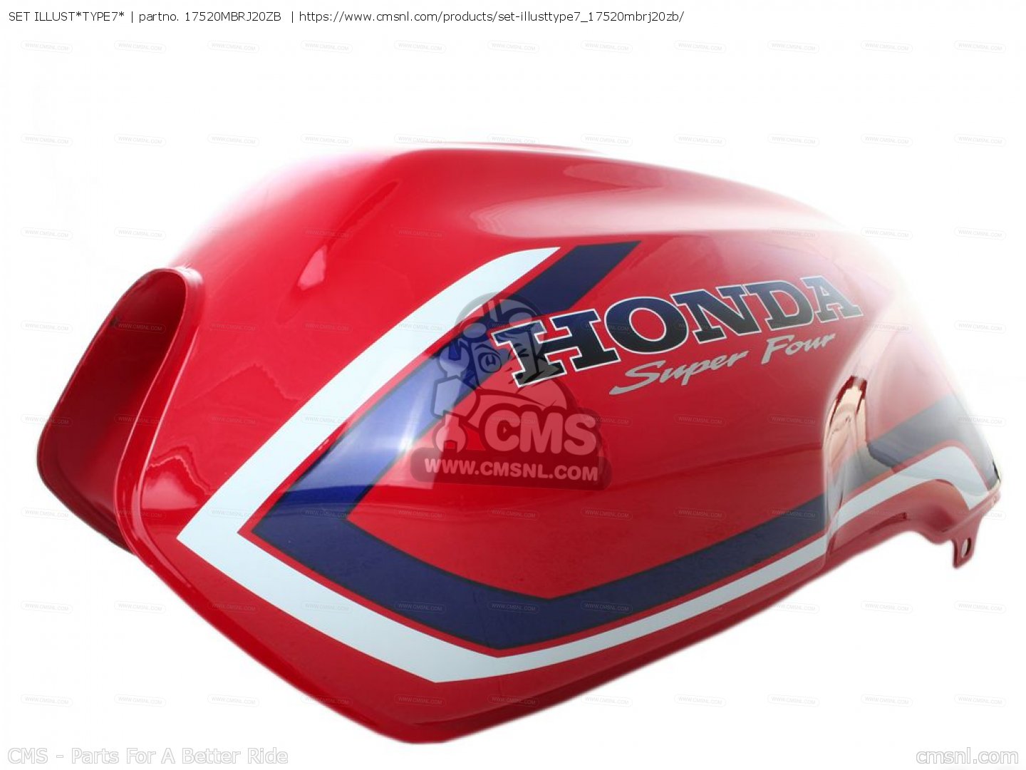 17520MBRJ20ZB: FUEL TANK SET ILLUST*TYPE7* Honda - buy the 17520-MBR ...