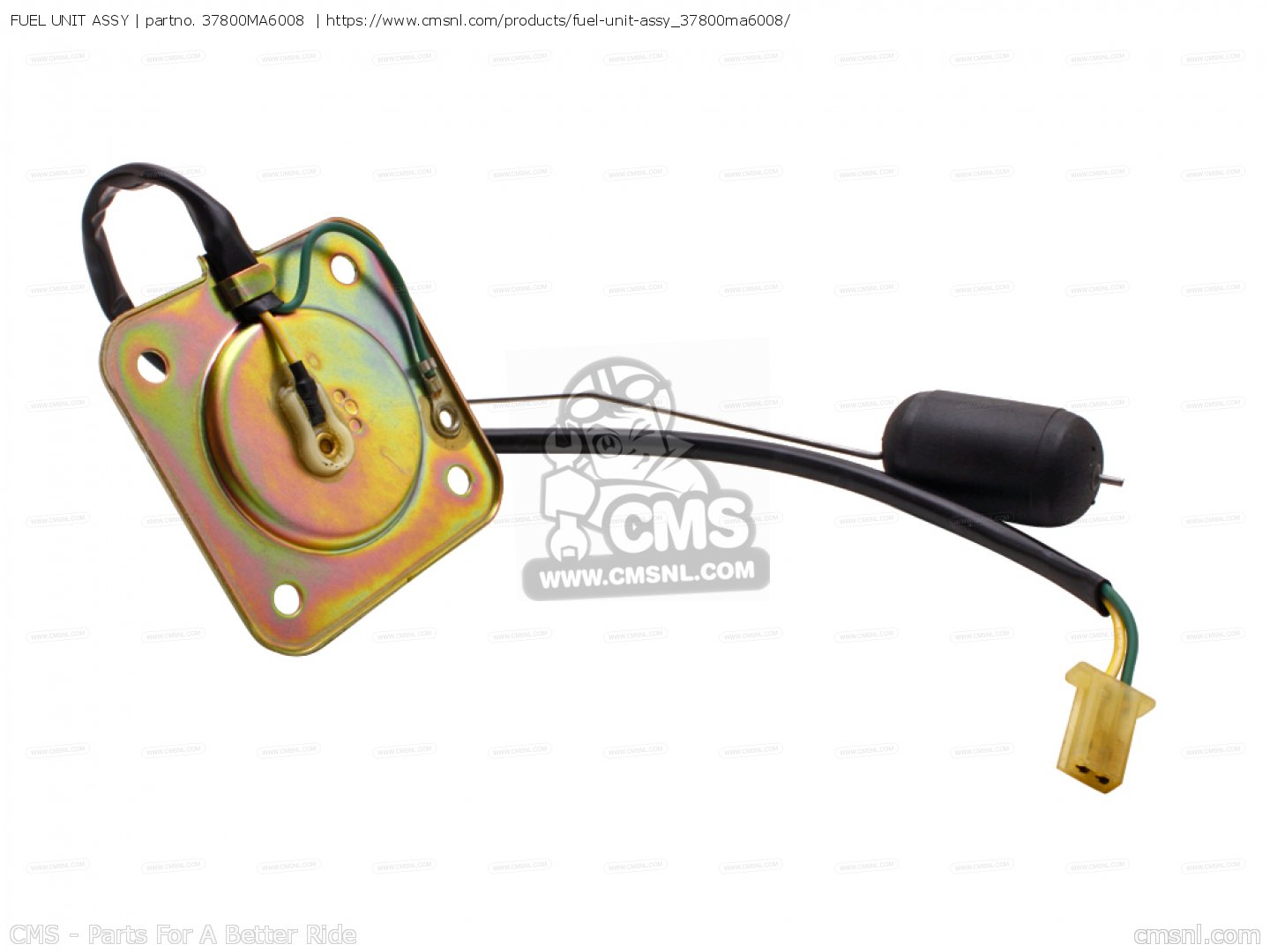 37800MA6008: FUEL UNIT ASSY Honda - buy the 37800-MA6-008 at CMSNL