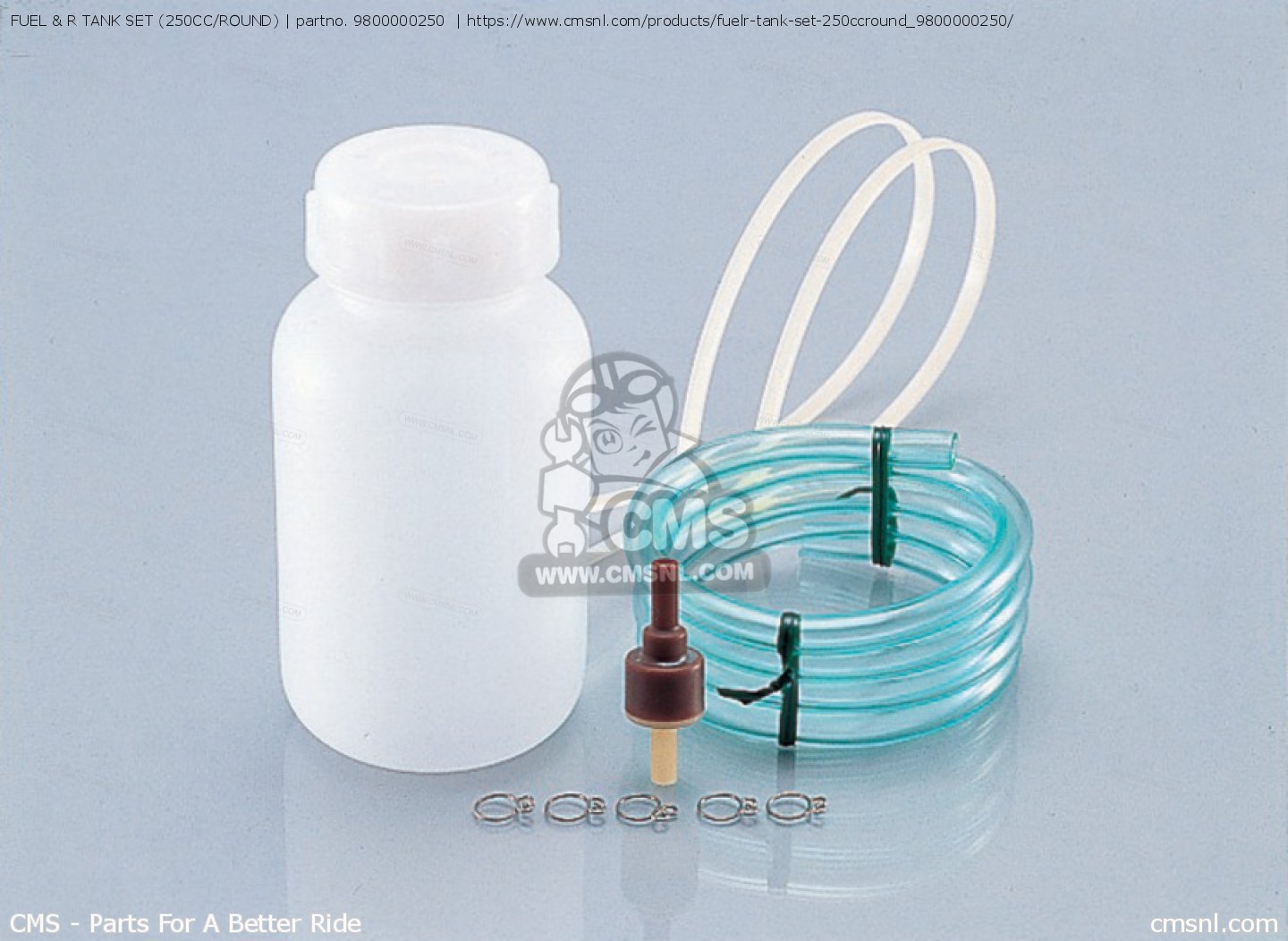 9800000250: Fuel & R Tank Set (250cc/round) Kitaco - buy the 980 ...