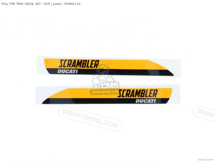 97480111A: FULL THR TANK DECAL SET - SCR Ducati - buy the 97480111A at ...