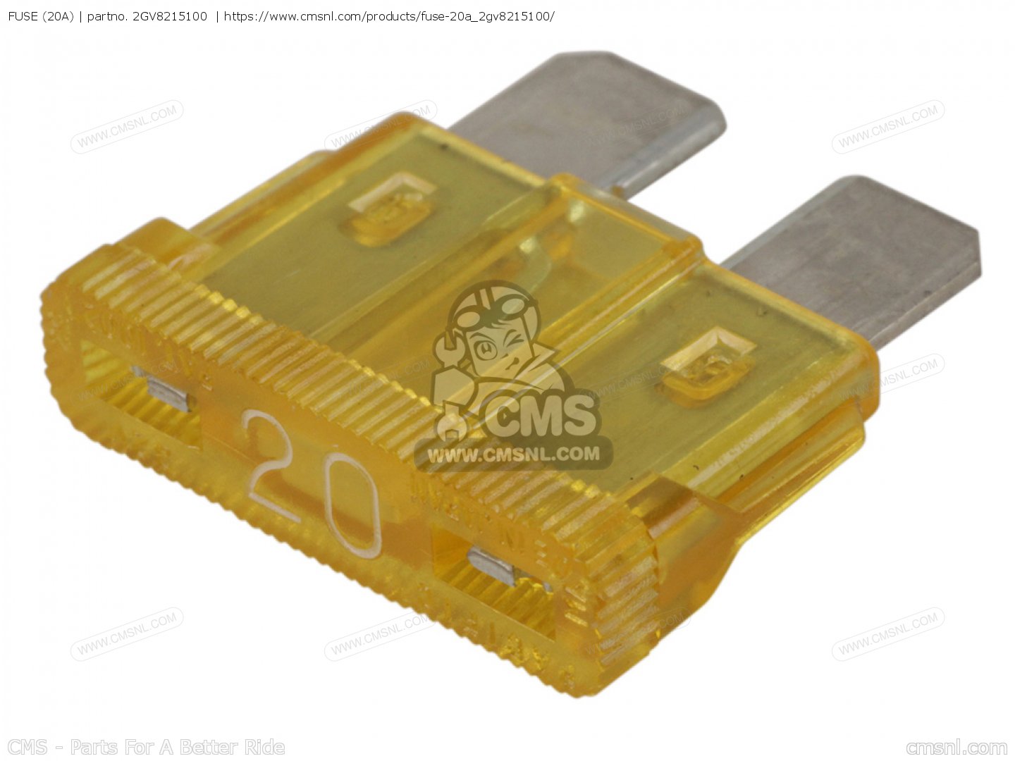 FUSE (20A) for YZF-R6 2000 5EB6 FINLAND 105EB-300E3 - order at CMSNL