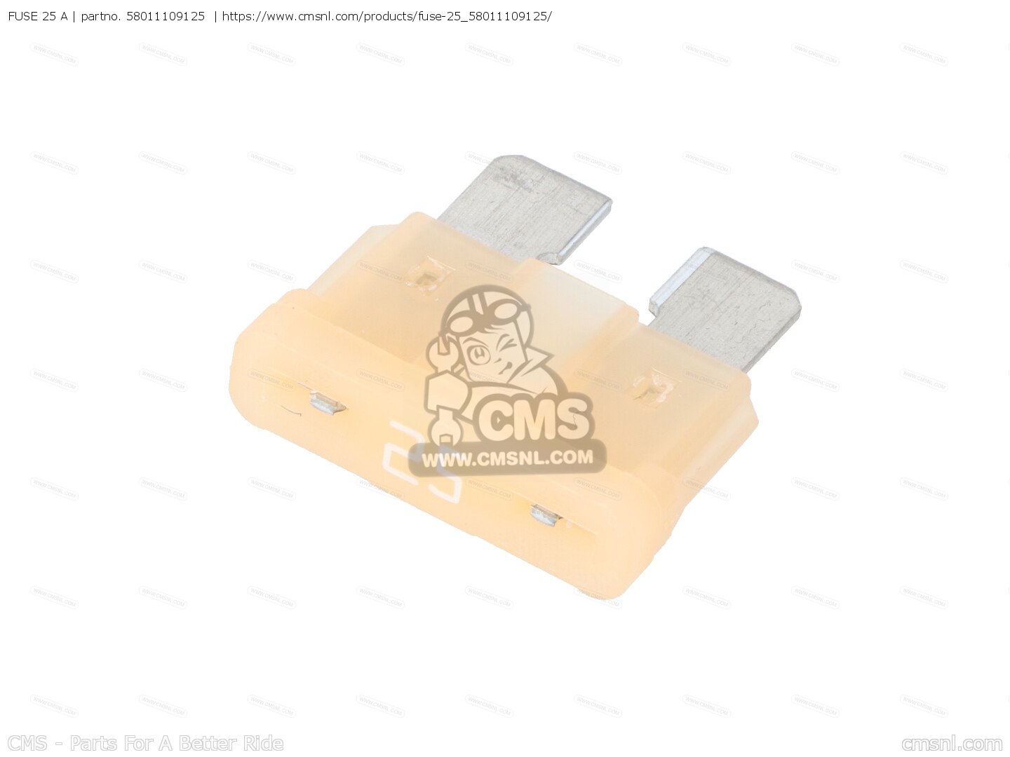 FUSE 25 A for 1050 ADVENTURE ABS CKD Malaysia 2016 - order at CMSNL