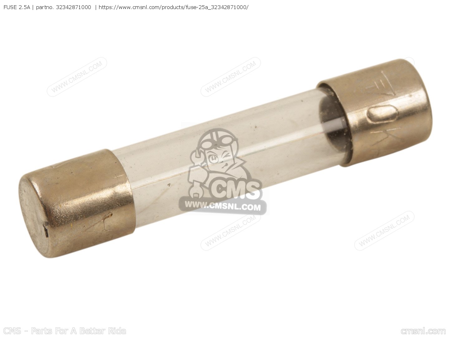 32342871000: FUSE 2.5A Honda - buy the 32342-871-000 at CMSNL