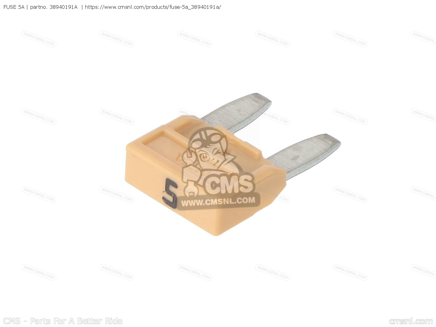 38940191A: FUSE 5A Ducati - buy the 38940191A at CMSNL