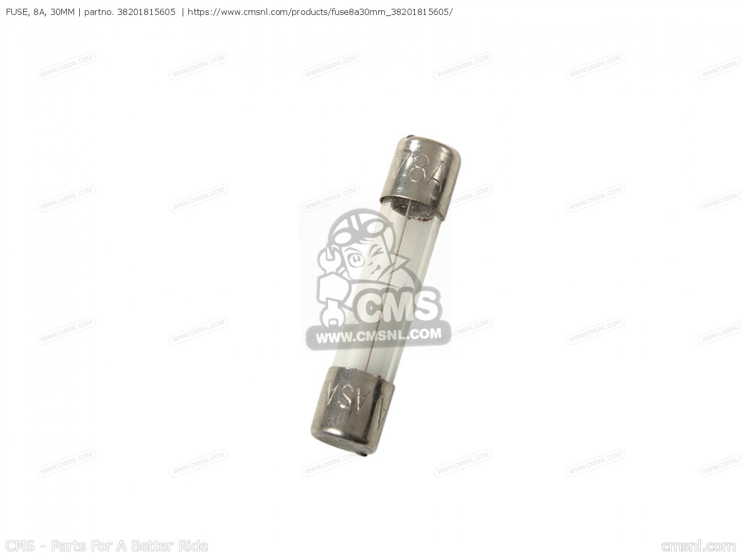 38201815605: Fuse, 8a, 30mm Honda - buy the 38201-815-605 at CMSNL
