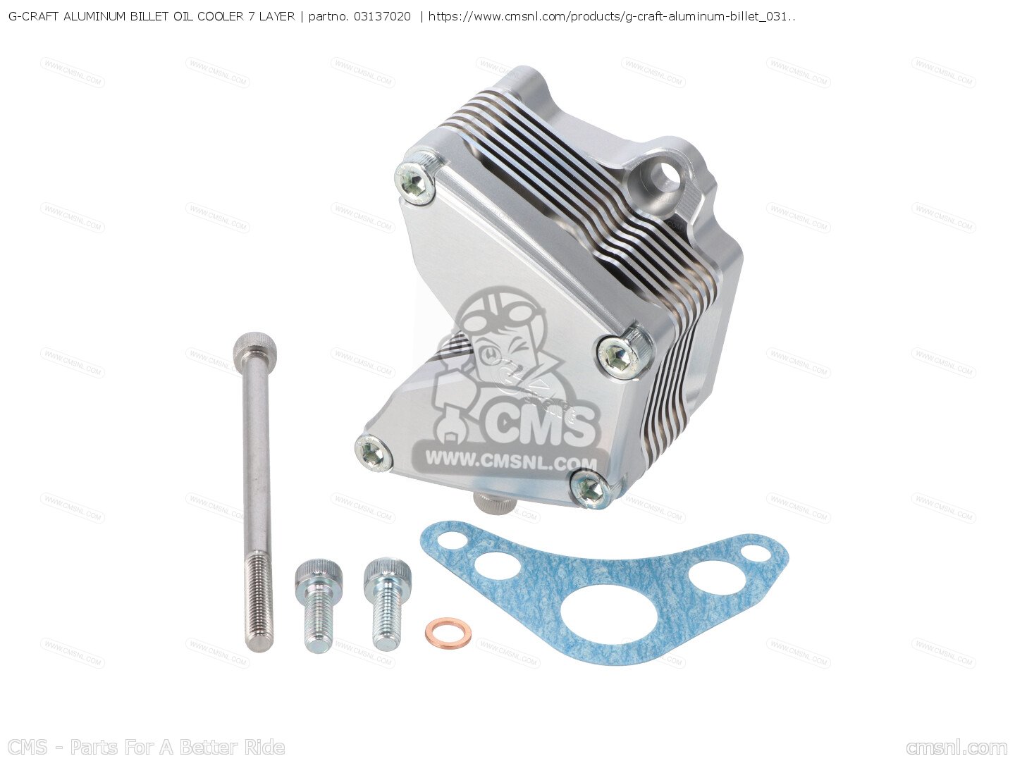 03137020: G-craft Aluminum Billet Oil Cooler 7 Layer Kitaco - buy the ...