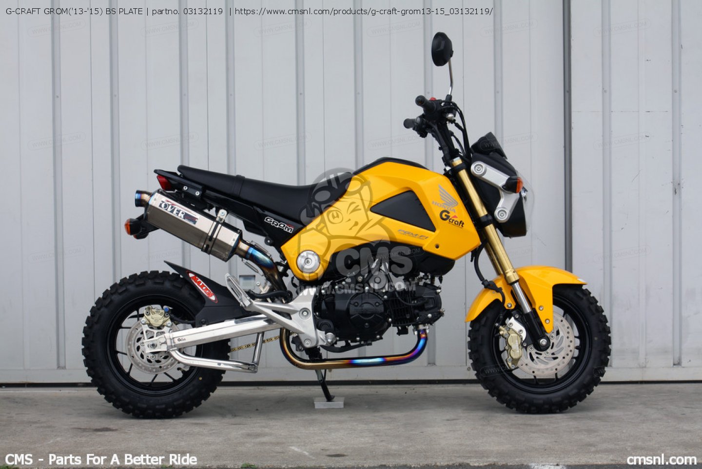 03132119: G-craft Grom('13-'15) Bs Plate Kitaco - buy the 031-32119 at ...