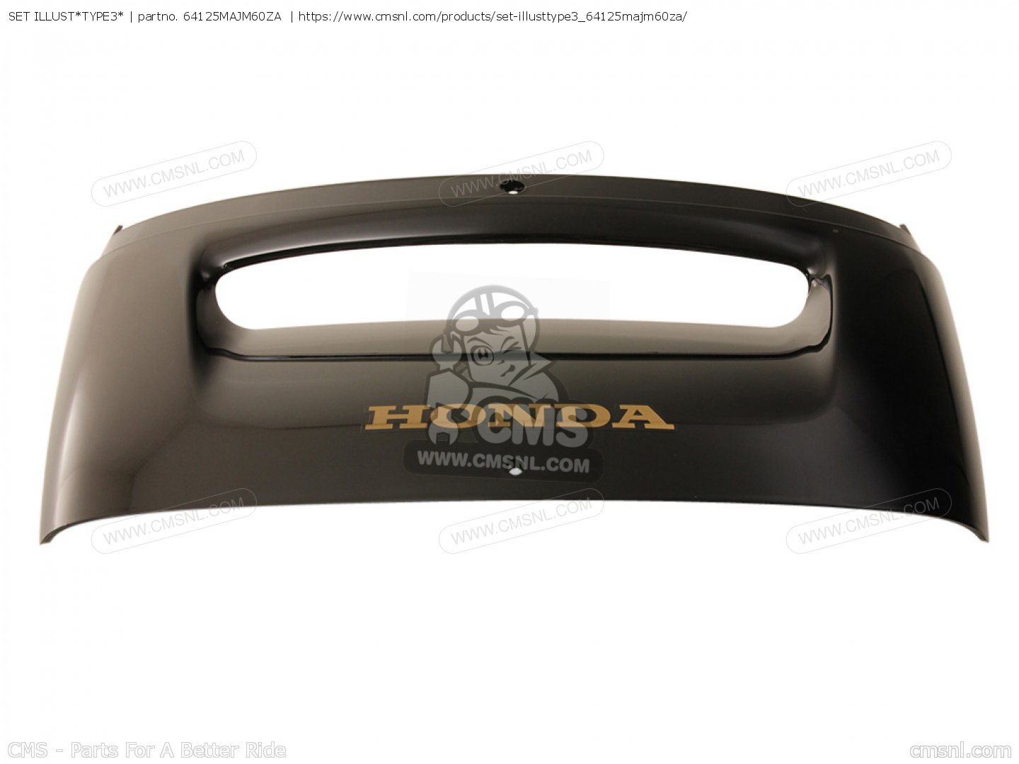 64125MAJM60ZA: Garnish Set, Screen Honda - buy the 64125-MAJ-M60ZA at CMSNL